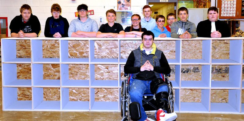 KEVIN RAUCH/THE EXPRESS Students make shelves for wrestling room | News ...